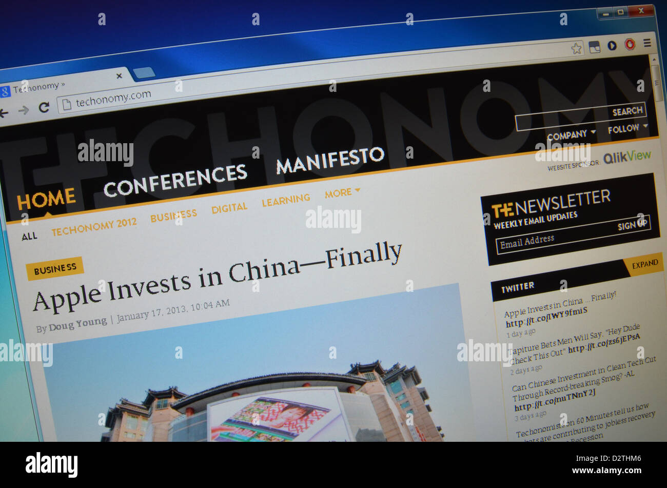 Blog screenshot hi-res stock photography and images - Alamy