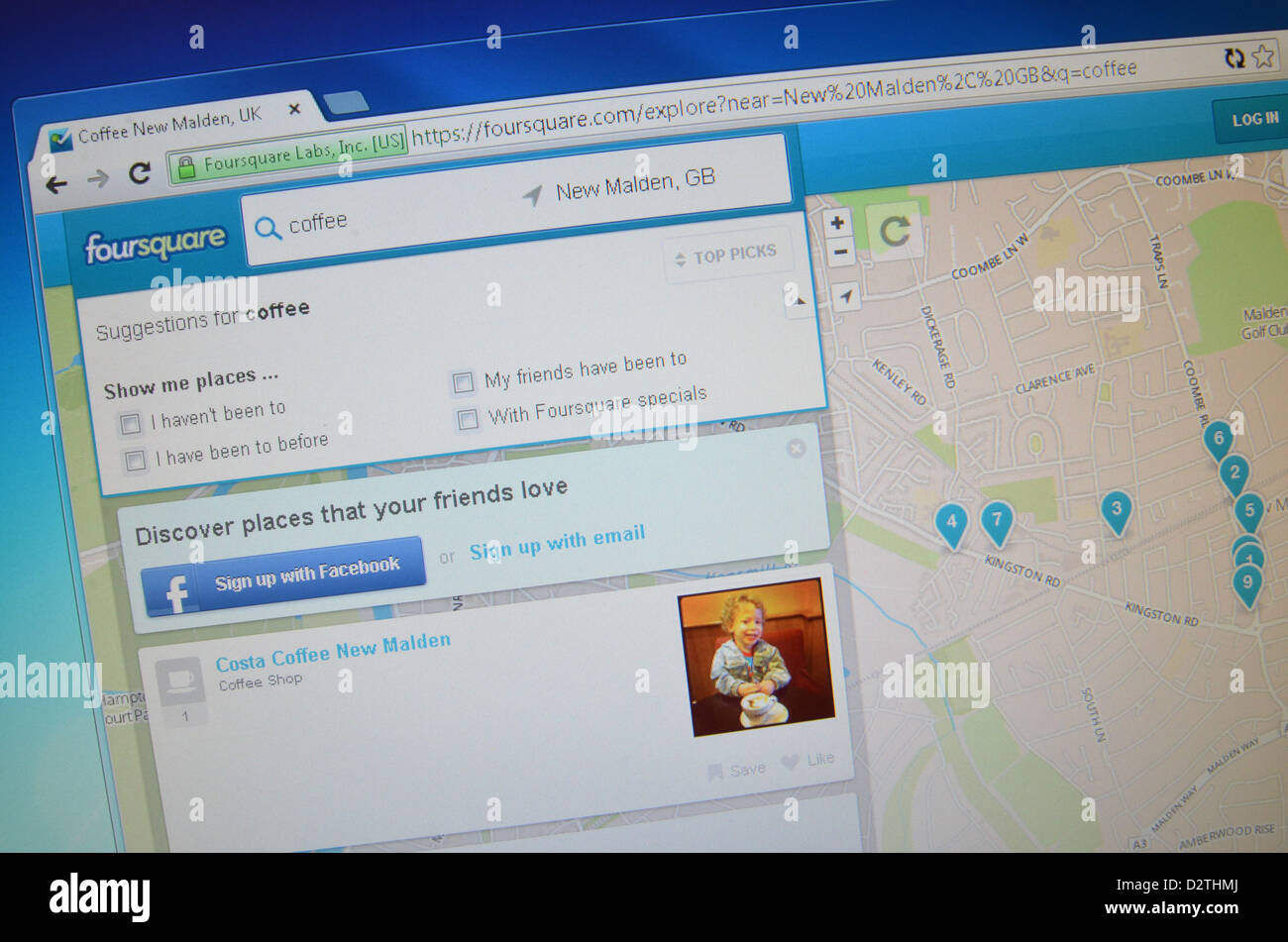 Foursquare logo hi-res stock photography and images - Alamy