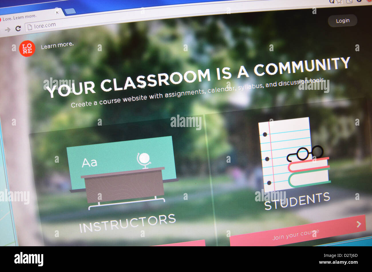 Lore.com website screenshot Stock Photo - Alamy