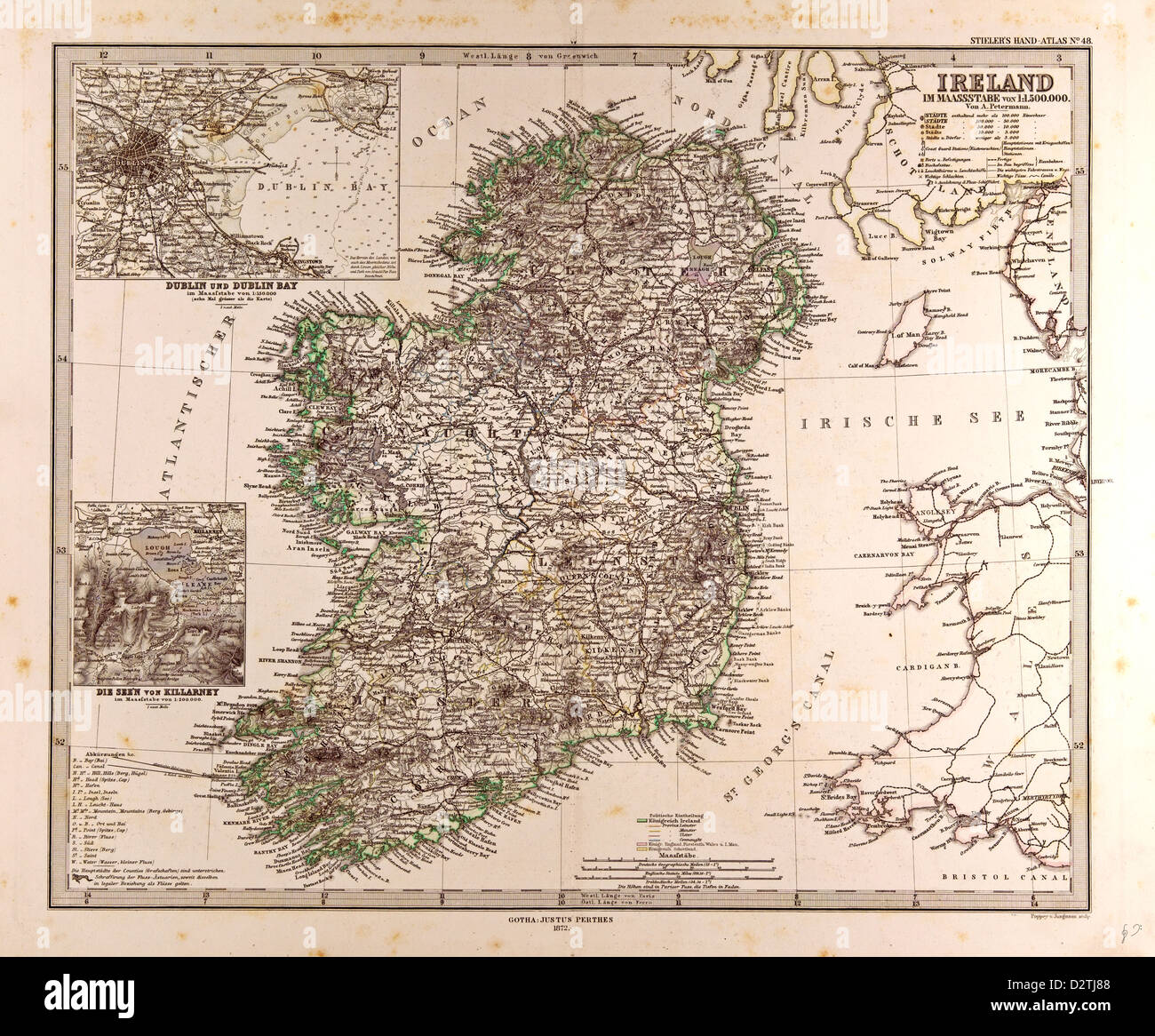 Ireland map hi-res stock photography and images - Alamy