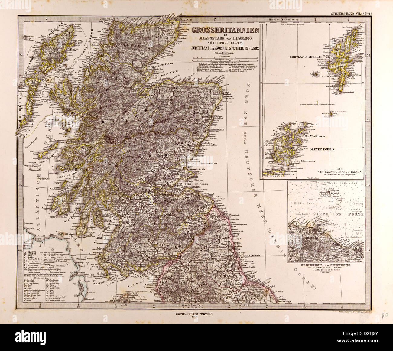 Scotland map hi-res stock photography and images - Alamy