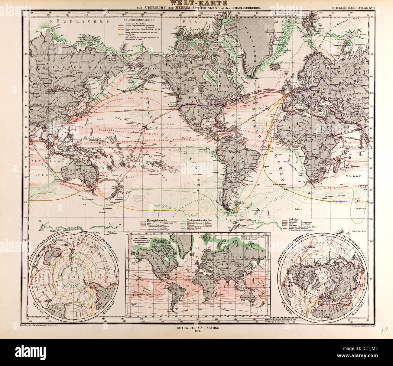 1872 world map hi-res stock photography and images - Alamy