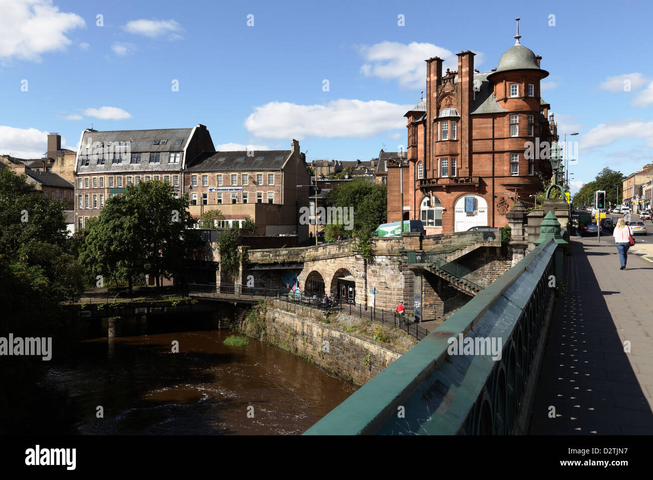 View from Kelvinbridge / Great Western Bridge on Great Western Road to ...
