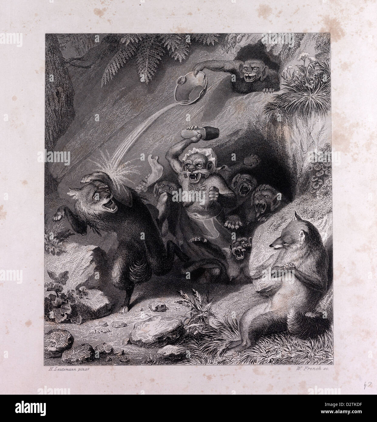 Isegrim and the Monkeys Stock Photo - Alamy