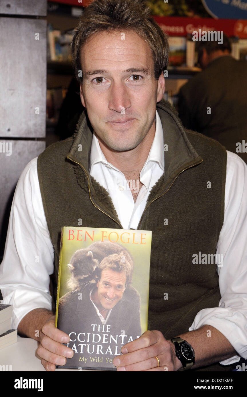 Ben Fogle at signing session at Stanfords bookstore, Destinations 2013 ...