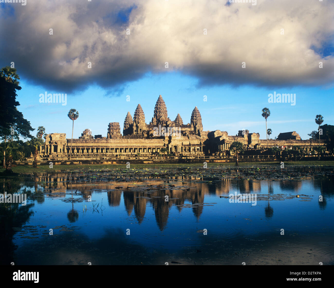 Cambodia, Angkor Wat, view of the 12th century Angkor Wat Temple Stock ...