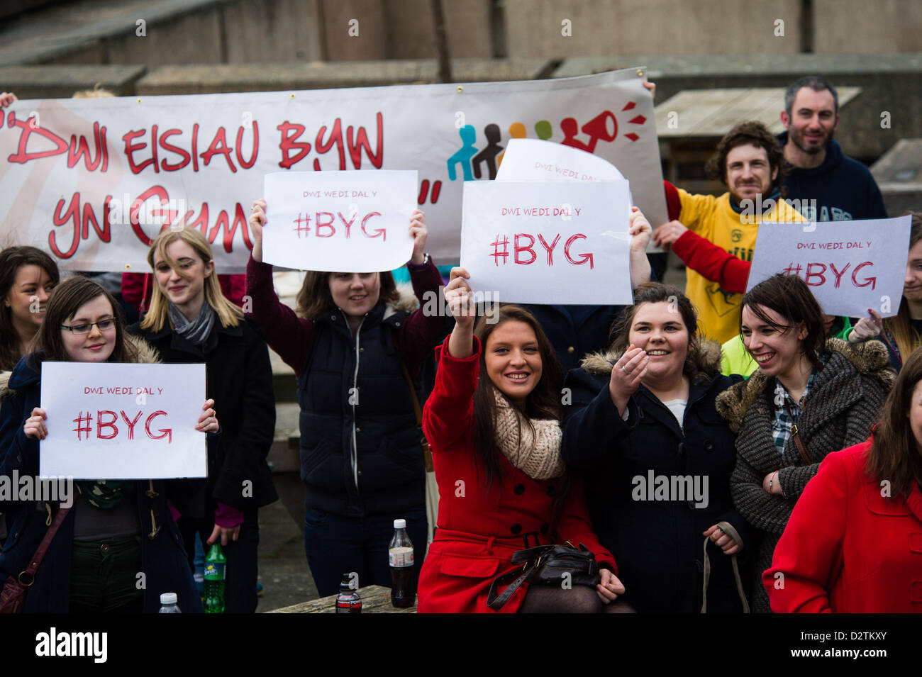 Welsh language campaign hi-res stock photography and images - Alamy