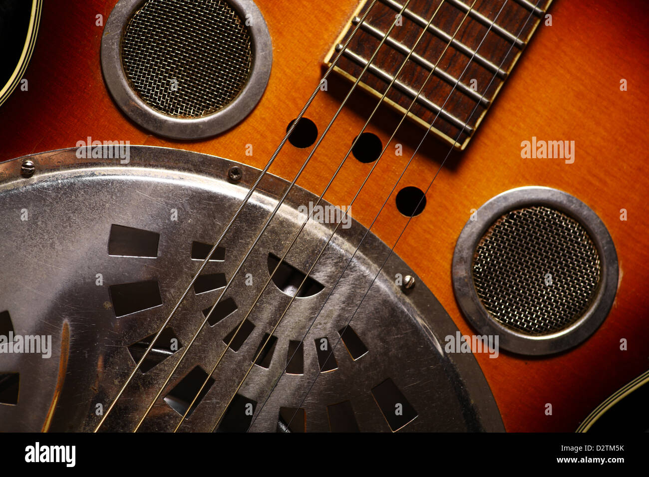 Color shot of an old vintage guitar Stock Photo - Alamy
