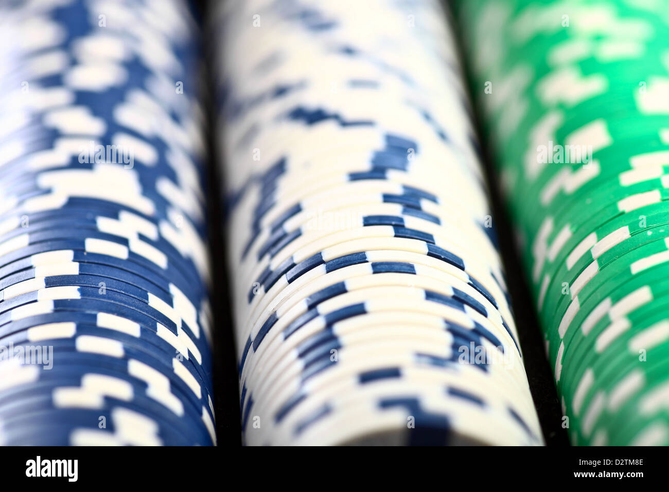 Color shot of a stack of various poker chips Stock Photo - Alamy