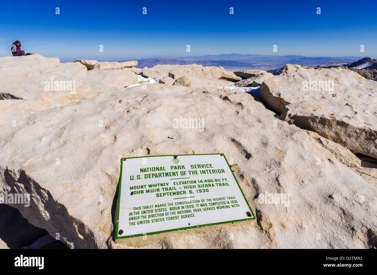 Mount whitney plaque hi-res stock photography and images - Alamy
