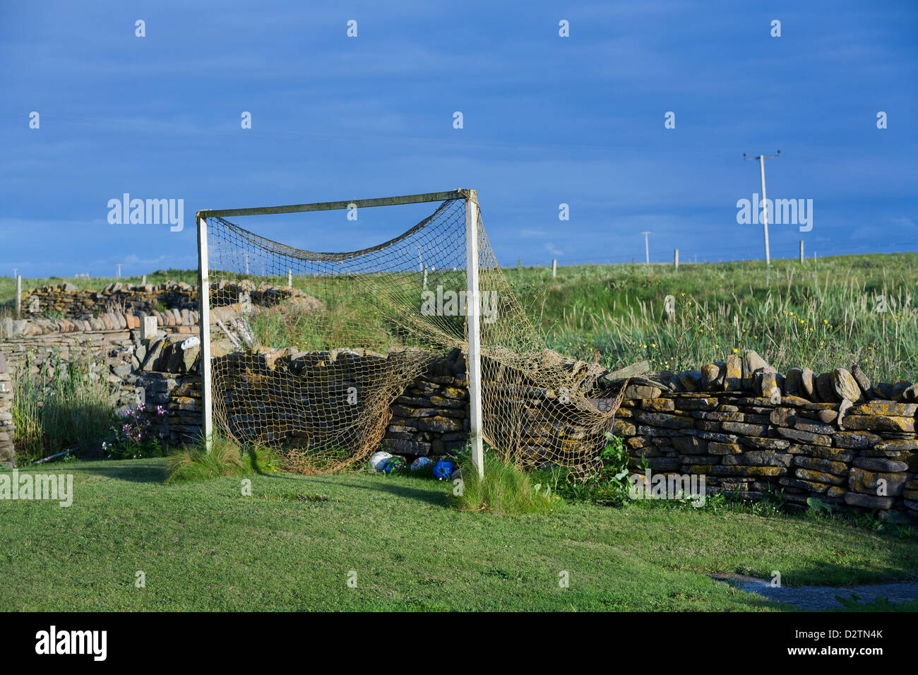 Football posts in the garden hi-res stock photography and images - Alamy