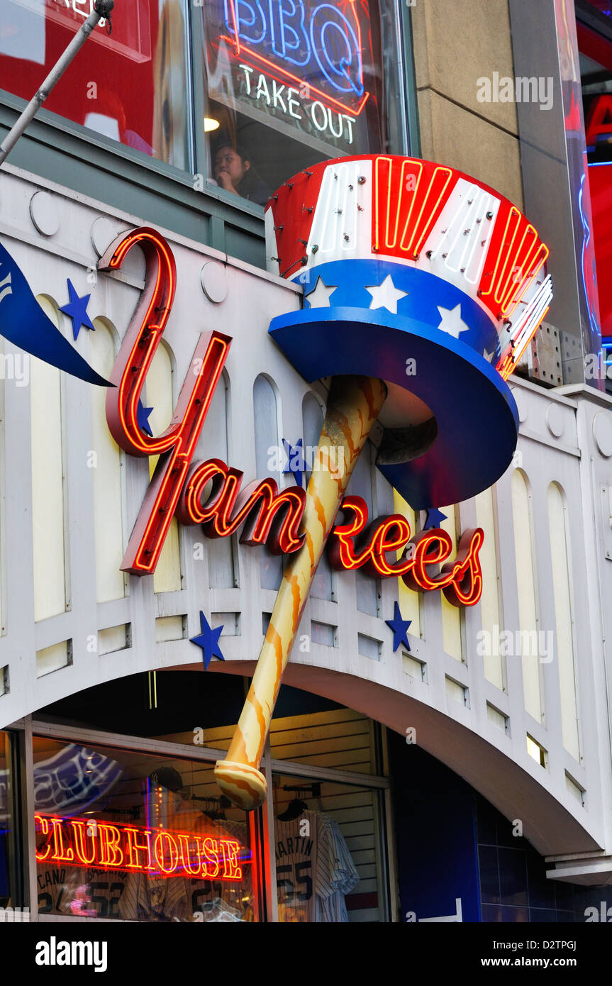 New York Yankees souvenir store, New York City, USA Stock Photo - Alamy