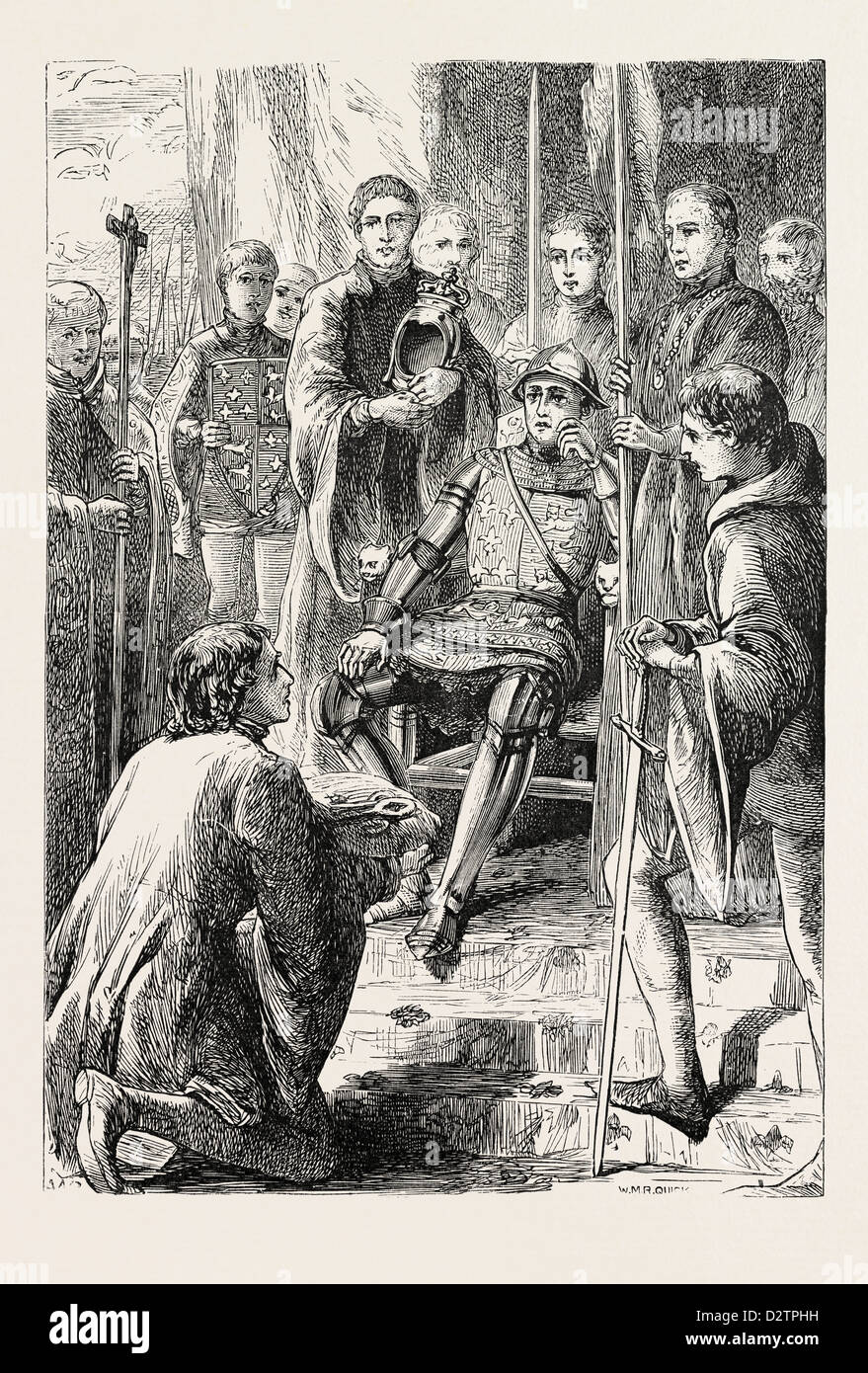 HENRY V. RECEIVING THE KEYS OF HARFLEUR Stock Photo - Alamy