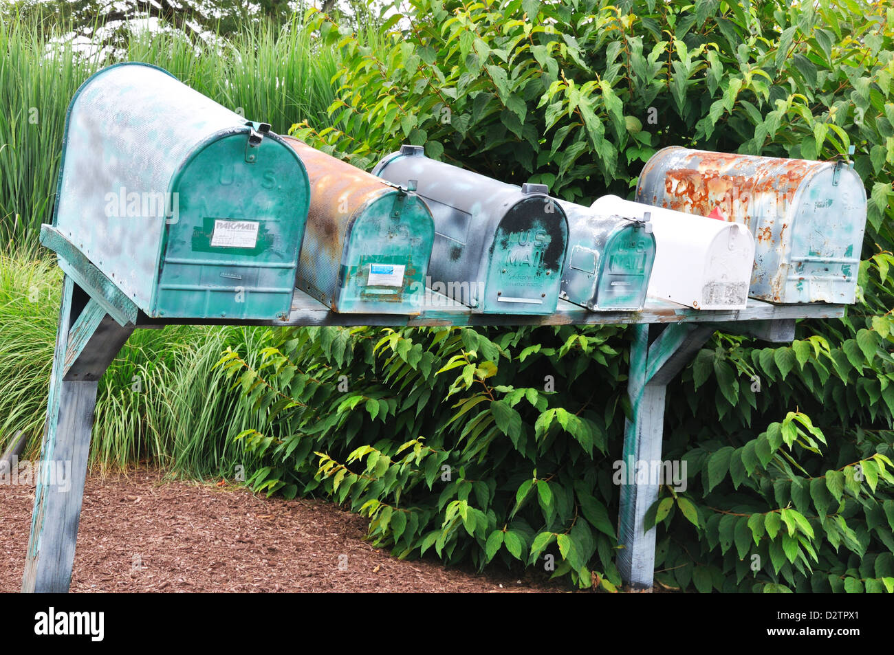 Antique us mail box in hi-res stock photography and images - Alamy