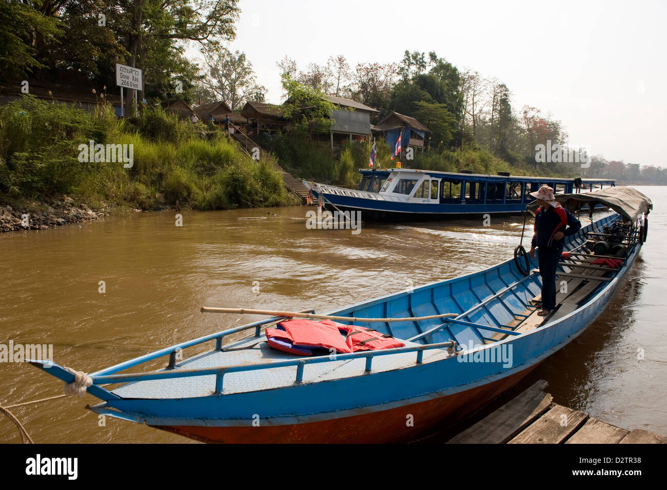 Laos dock hi-res stock photography and images - Alamy