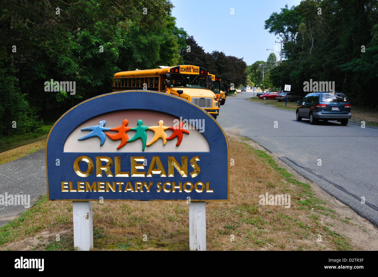 Cape Cod elementary school in Orleans, Massachusetts, USA Stock Photo ...