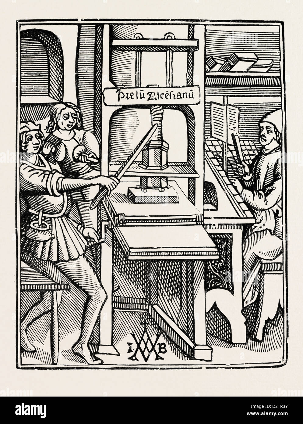 EARLY PRINTING PRESS Stock Photo - Alamy