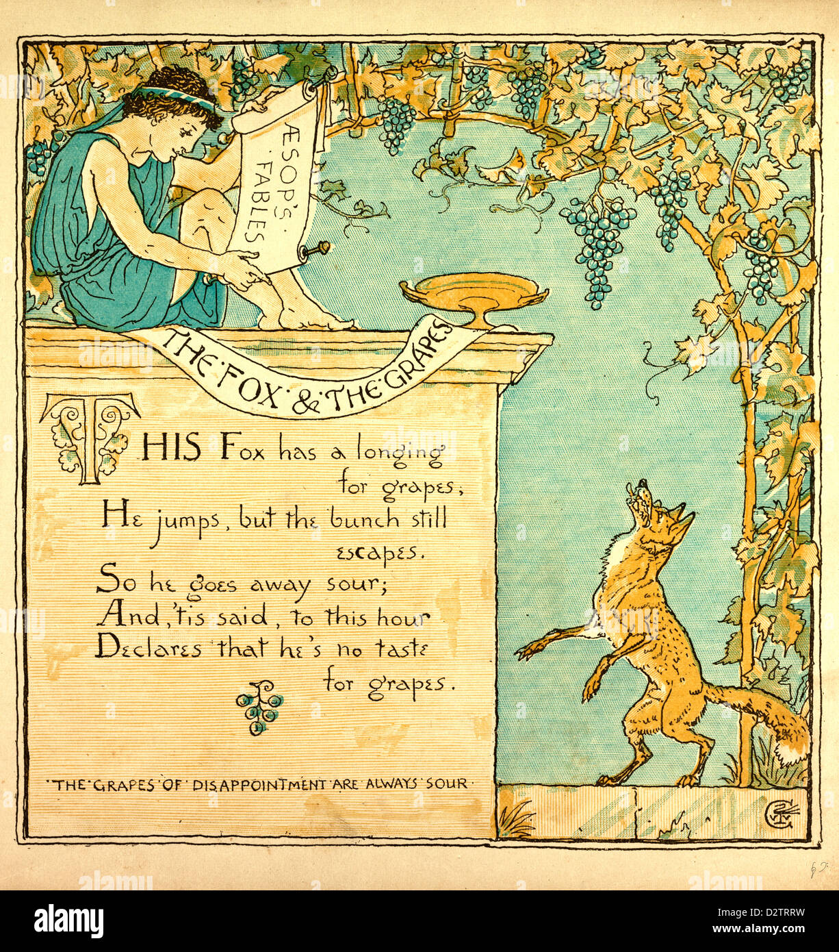 Aesops Fables The Fox And The Grapes
