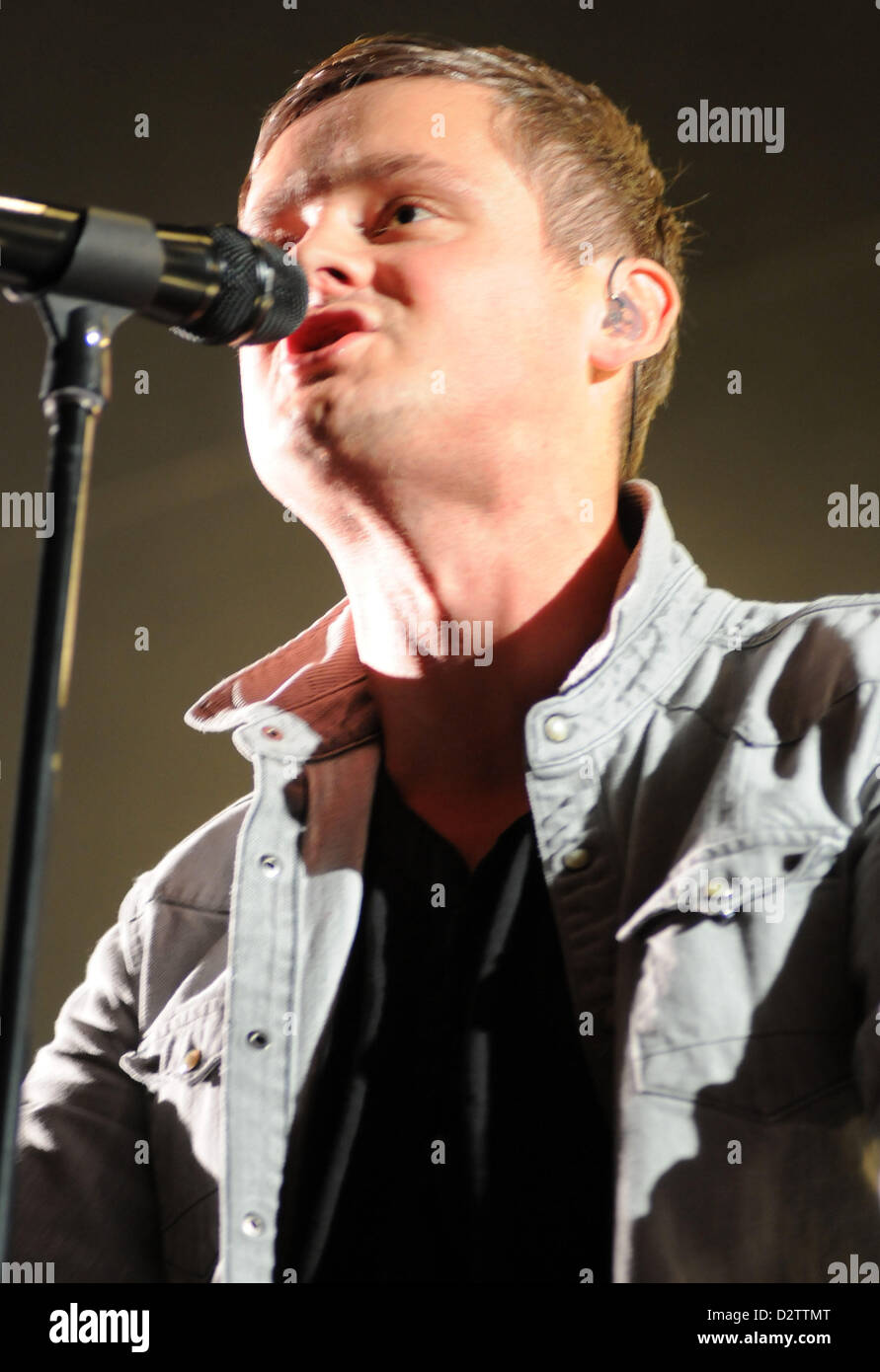 Jan 31, 2013 - New York, New York, U.S. - Singer TOM CHAPLIN of 'Keane ...