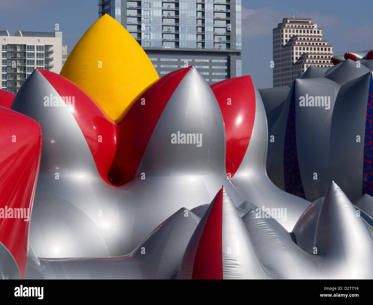 Exterior of the Exxopolis Luminarium in front of the Austin, Texas ...