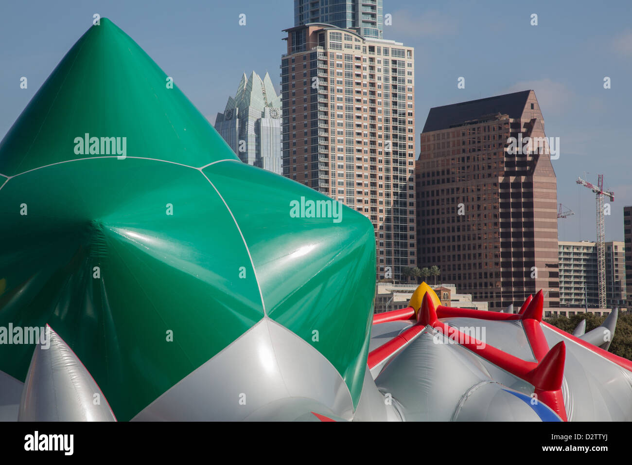 Exterior of the Exxopolis Luminarium in front of the Austin, Texas ...