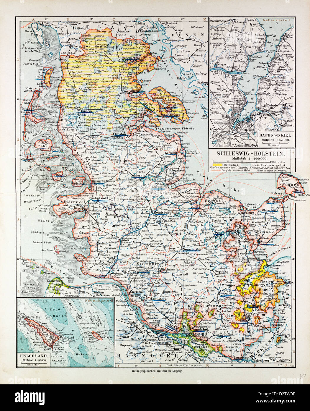 Schleswig holstein map hi-res stock photography and images - Alamy