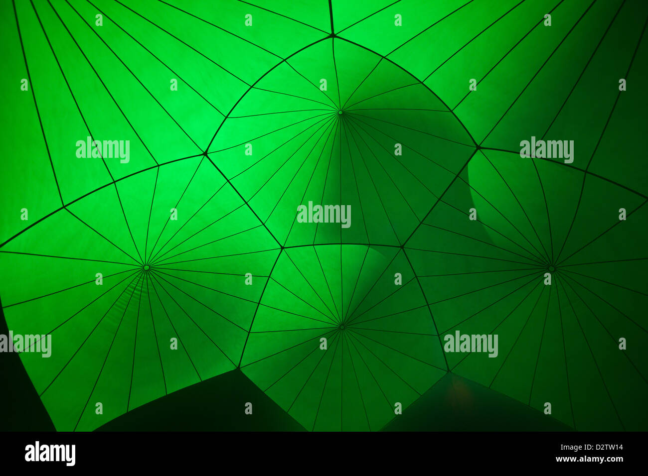 Exxopolis Luminarium -green art window inside the inflatable traveling ...