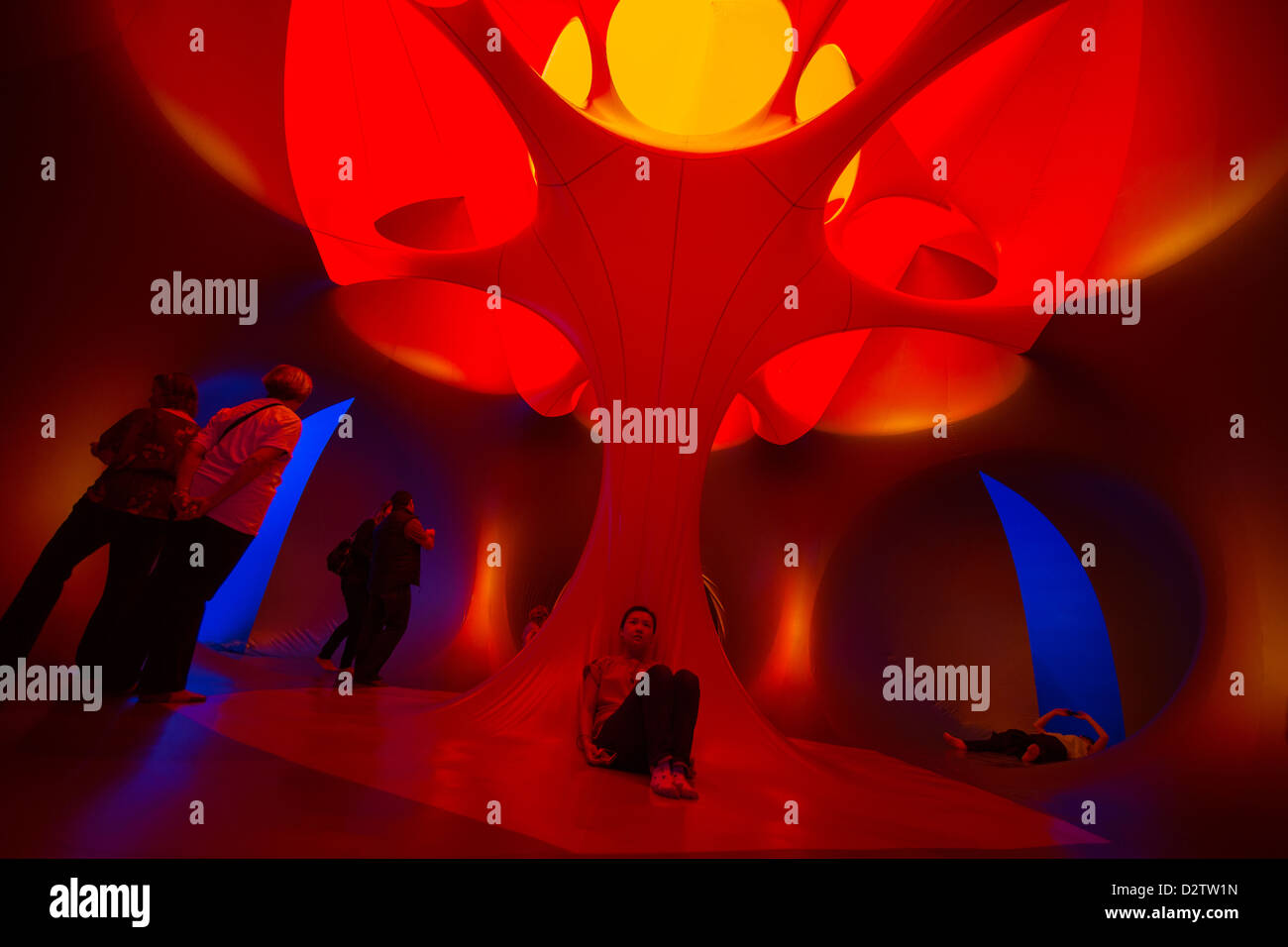 Exxopolis Luminarium - A vinyl tree sunlight structure inside the ...