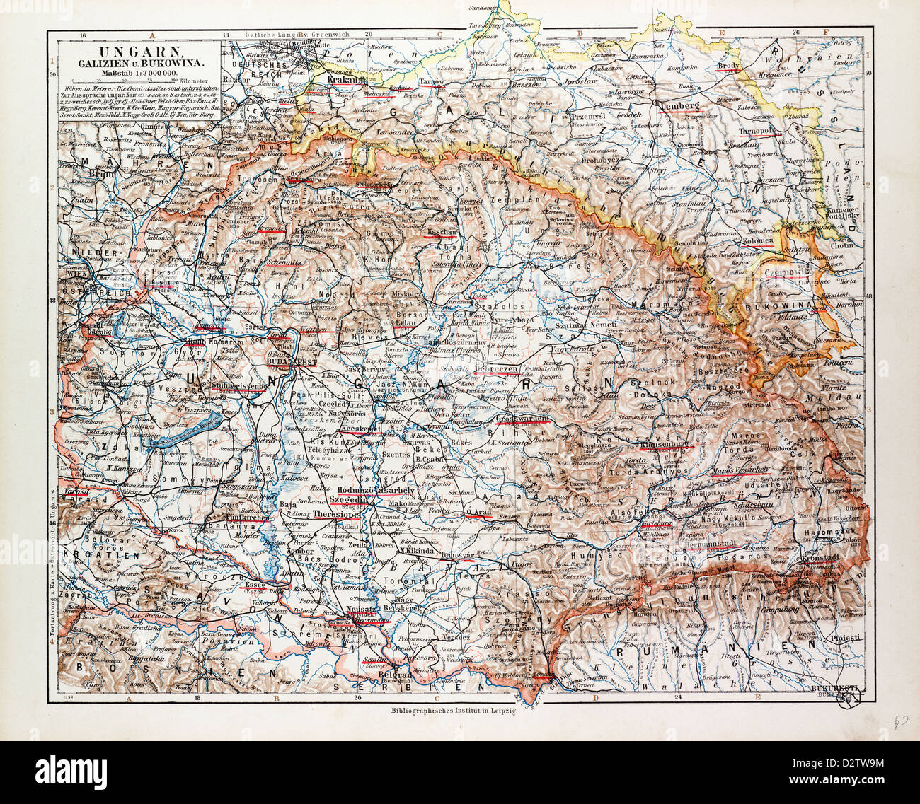 Map hungary hi-res stock photography and images - Alamy