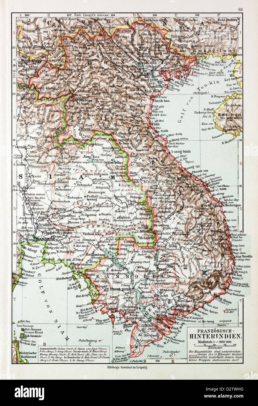 Map of laos hi-res stock photography and images - Alamy