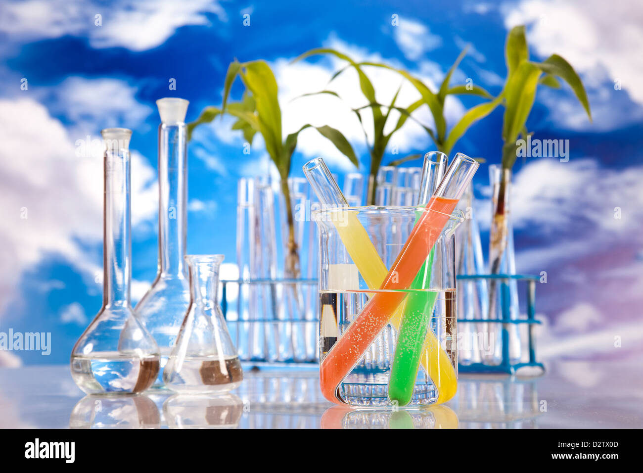 Floral science in laboratory Stock Photo - Alamy