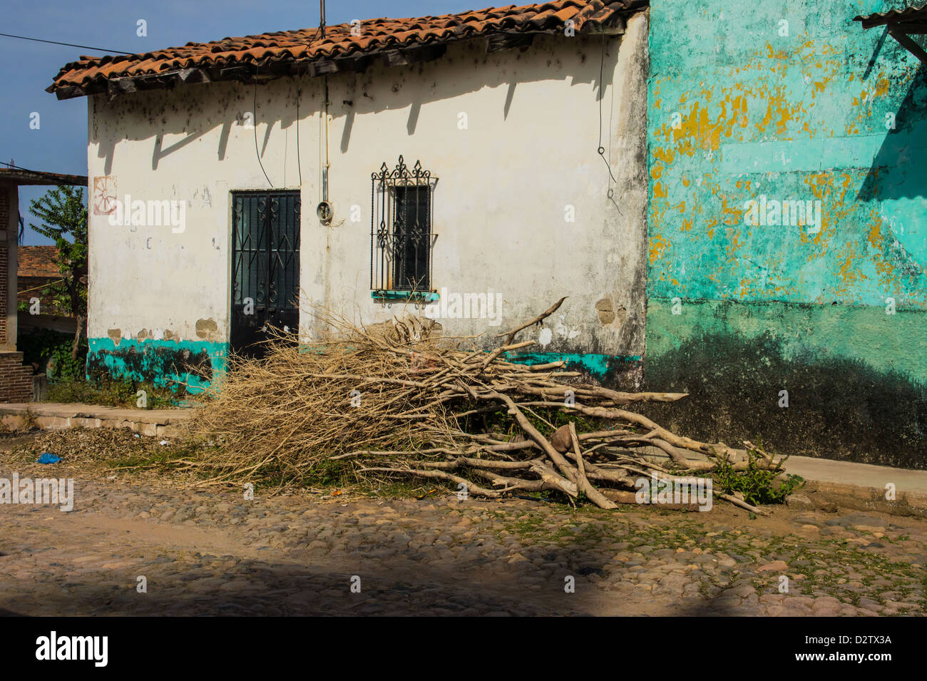rural Mexico street scene Stock Photo - Alamy