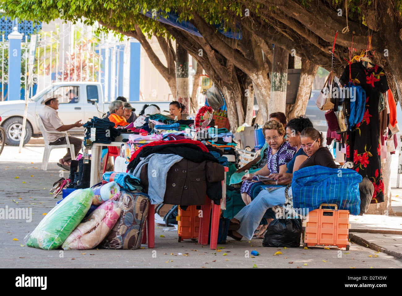 rural Mexico street scene Stock Photo - Alamy