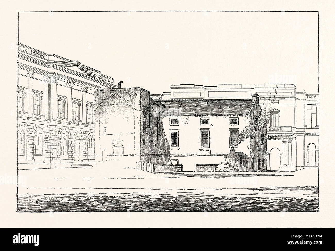 EDINBURGH: THE LIBRARY OF THE OLD UNIVERSITY AS SEEN FROM THE SOUTH ...