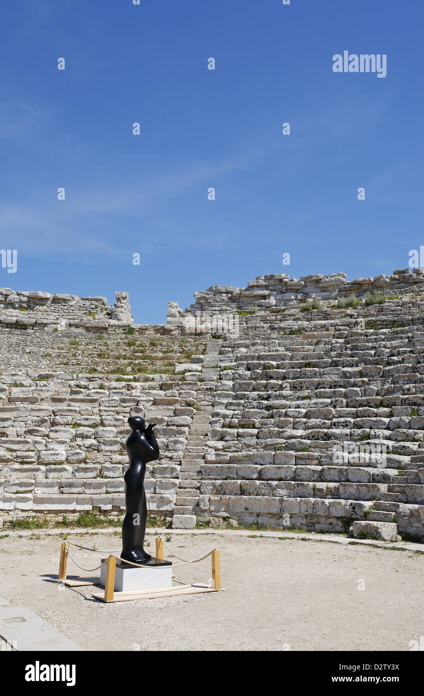The Elymian theatre and Flautista sculpture by Jiménez Deredia ...