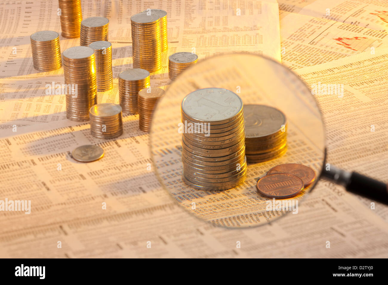 Stocks shares newspaper page hi-res stock photography and images - Alamy