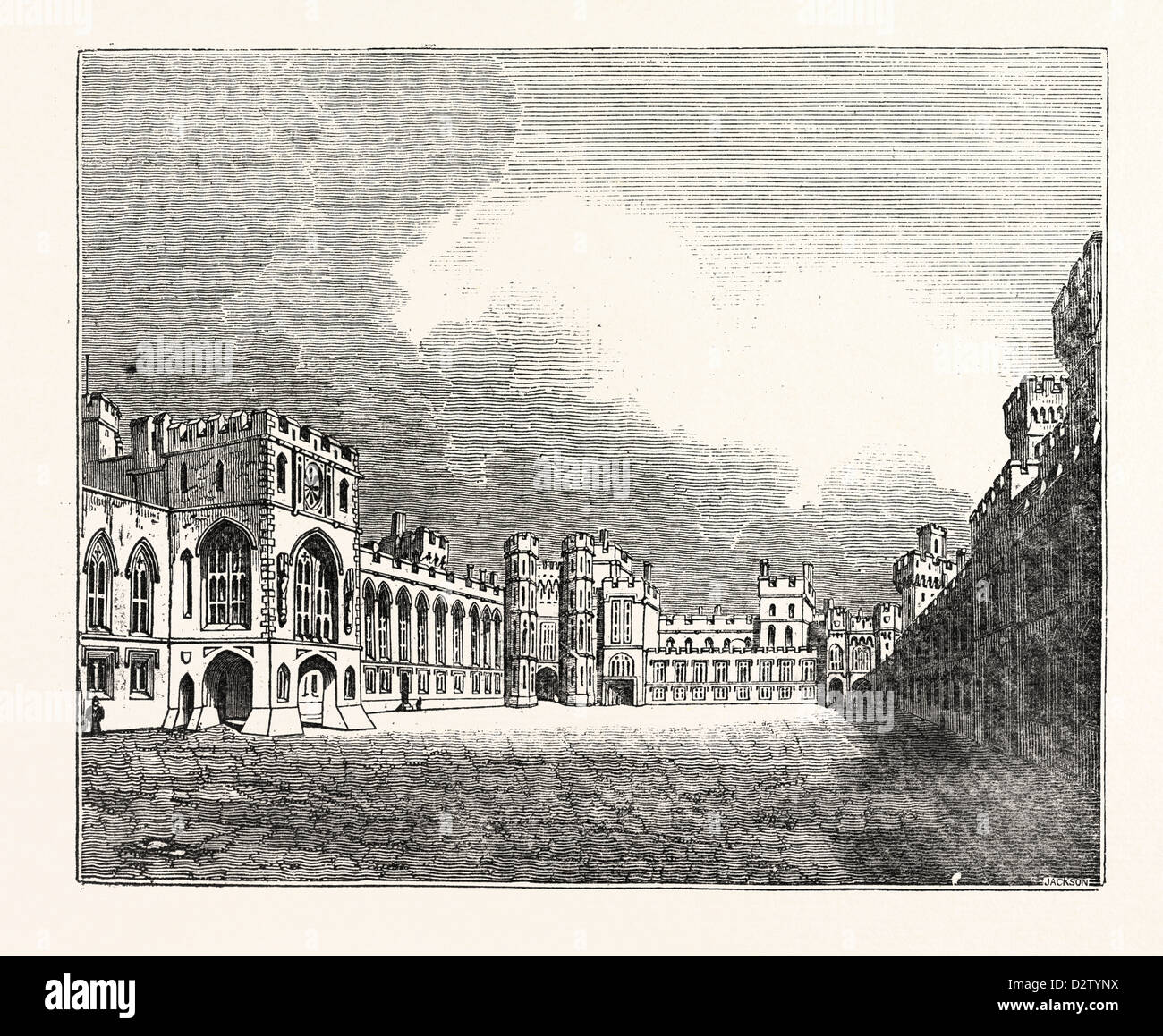 Windsor castle and quadrangle hi-res stock photography and images - Alamy