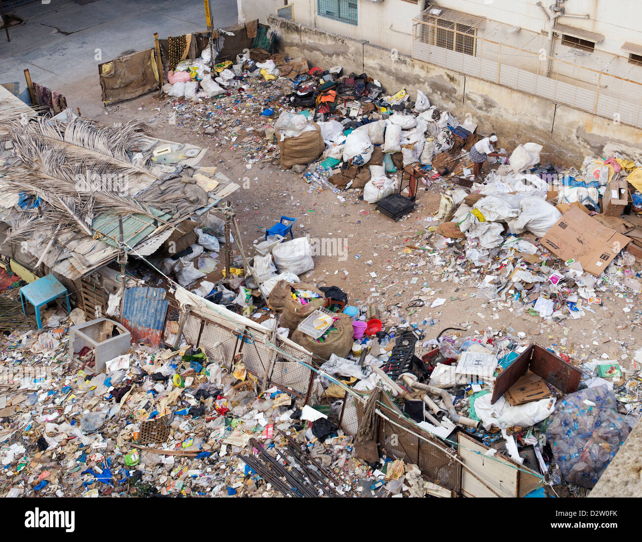 Indian recycling yard from above. Andhra Pradesh, India Stock Photo - Alamy