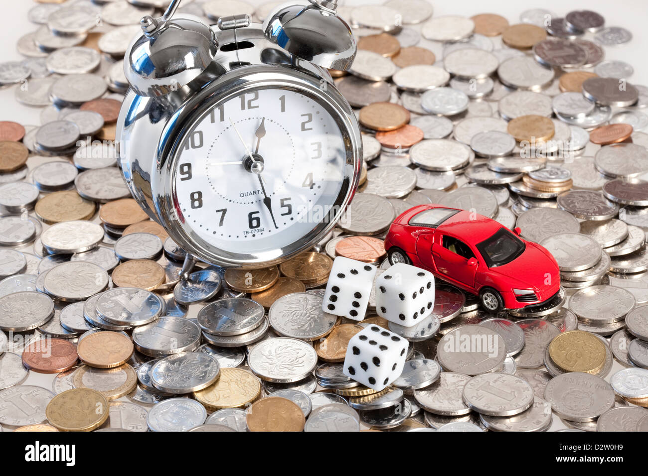 Coins and other objects Stock Photo - Alamy