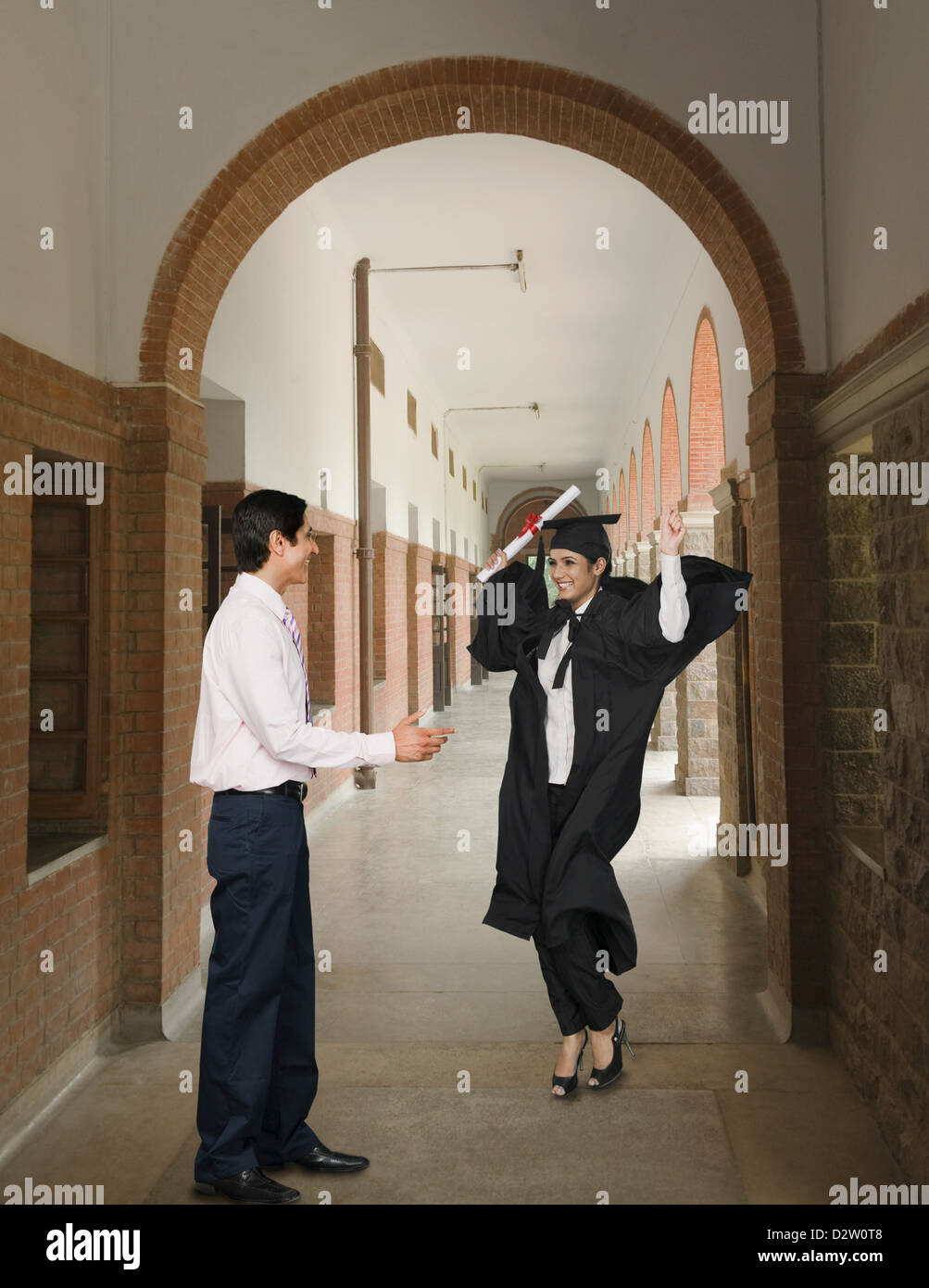 University student celebrating Stock Photo - Alamy