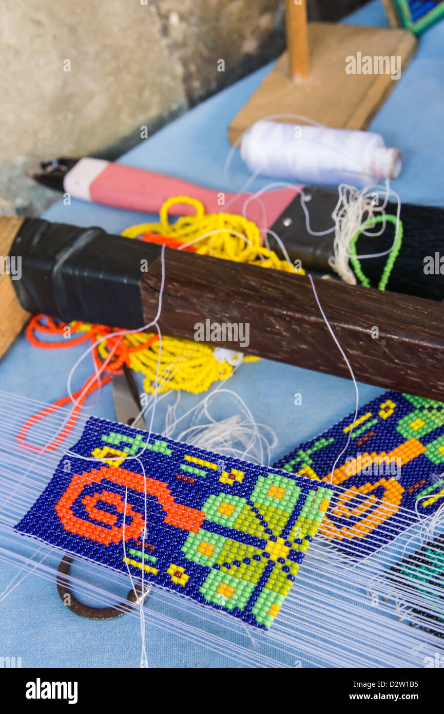 Huichol beadwork Nayarit Mexico Stock Photo - Alamy