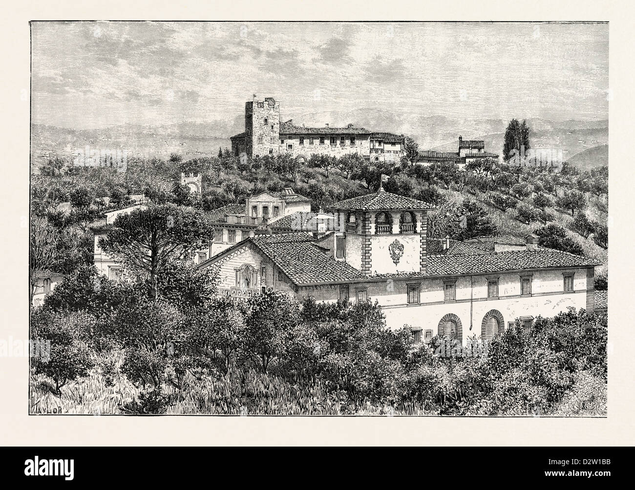 TORRE DEL GALLO (GALILEO'S OBSERVATORY) NEAR FLORENCE ITALY Stock Photo ...