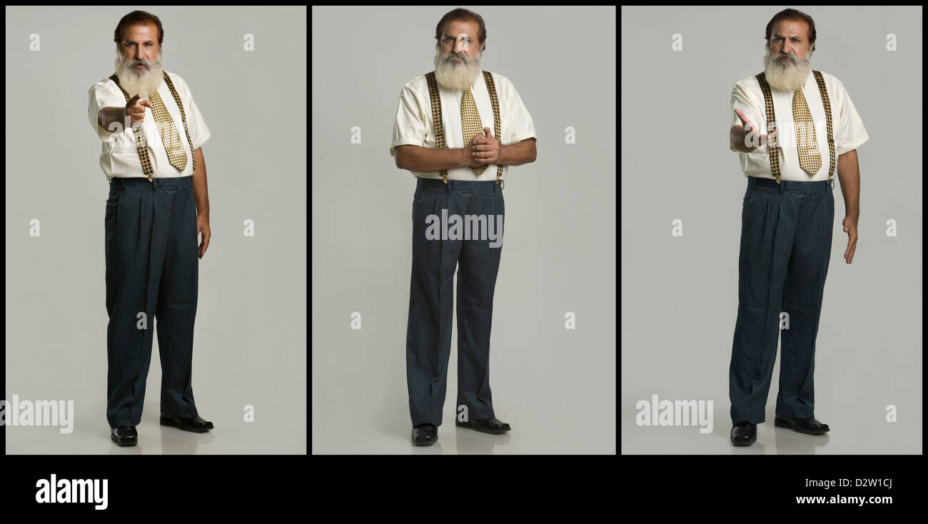 Multiple images of a man in different poses Stock Photo - Alamy