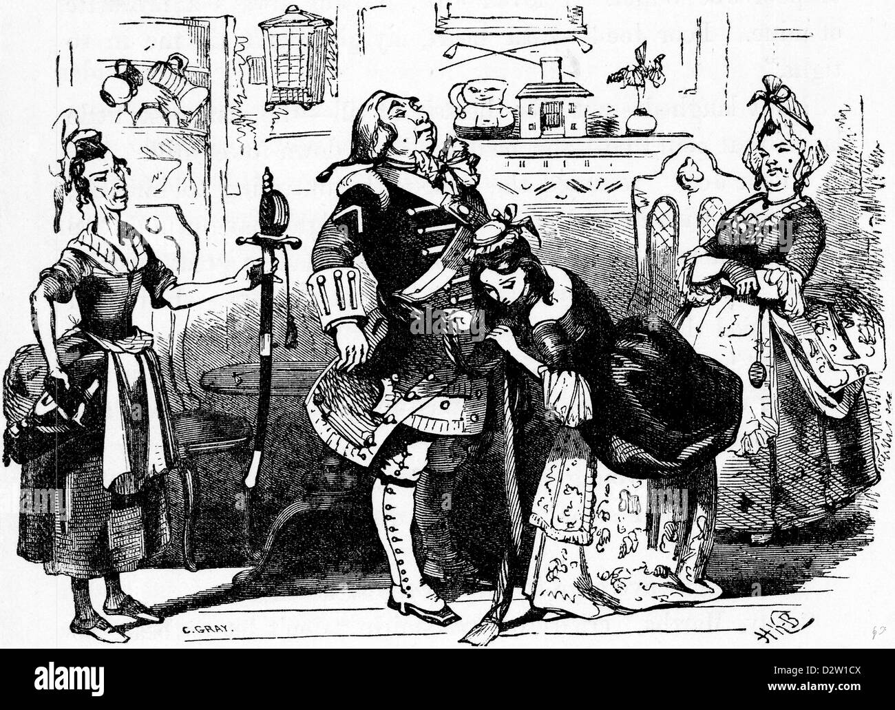 Charles Dickens Barnaby Rudge 1841 illustration 19th century Stock ...