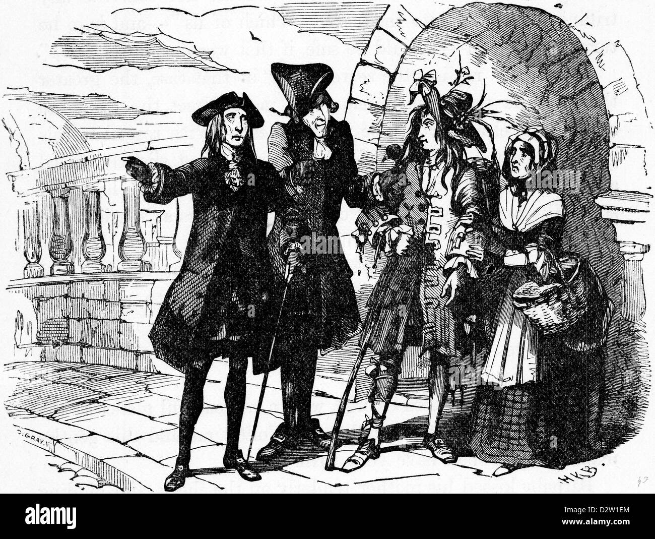 Charles Dickens Barnaby Rudge 1841 illustration 19th century Stock ...