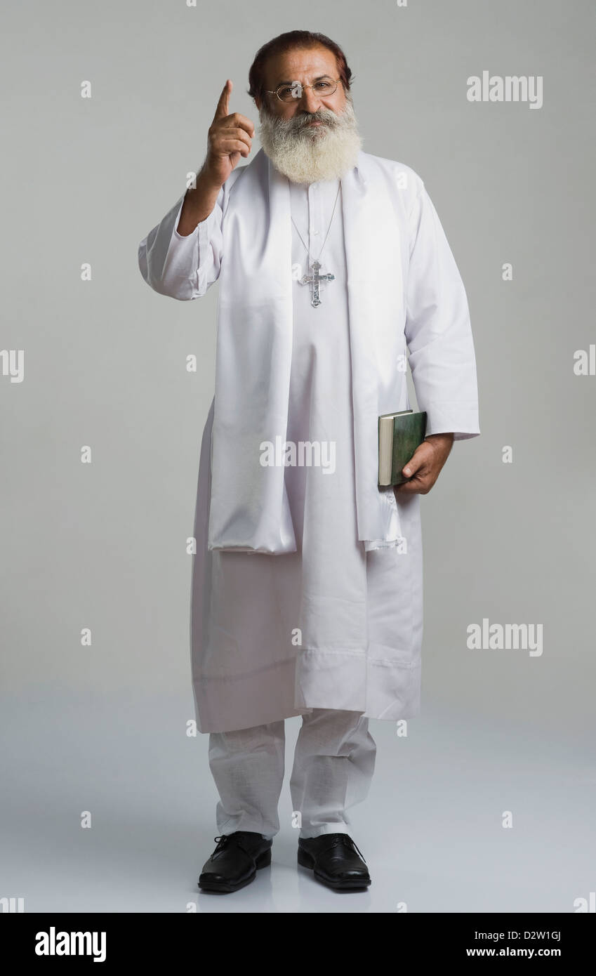 Portrait of a priest Stock Photo - Alamy