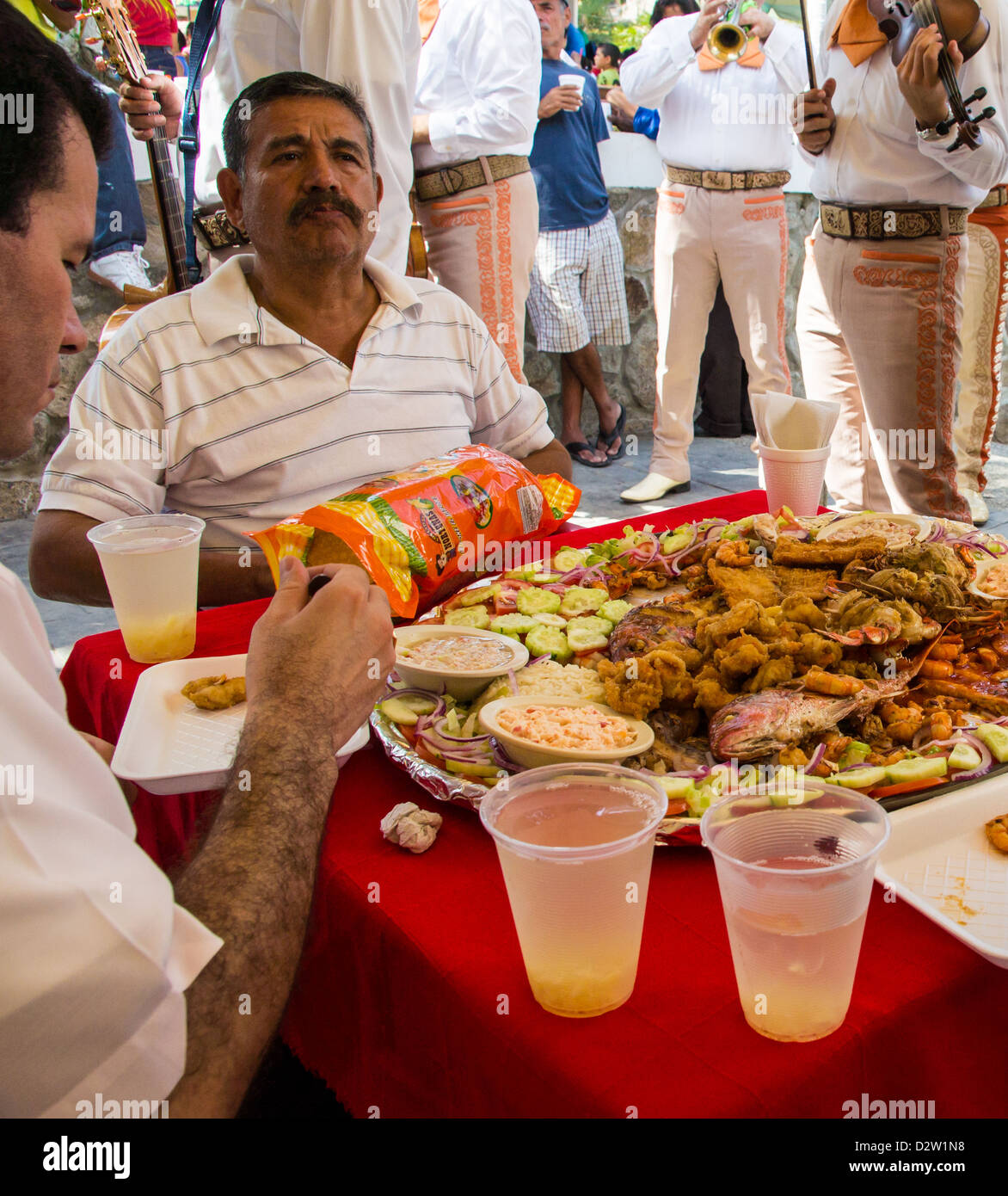 rural Mexico rustic village street scene Stock Photo - Alamy