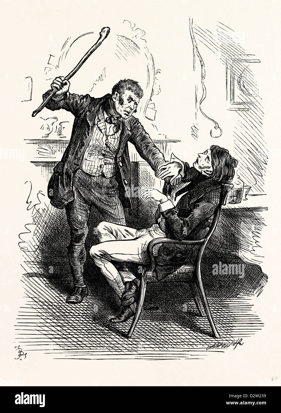 Charles Dickens Sketches by Boz LEAVE THAT 'ERE BELL ALONE YOU WRETCHED ...