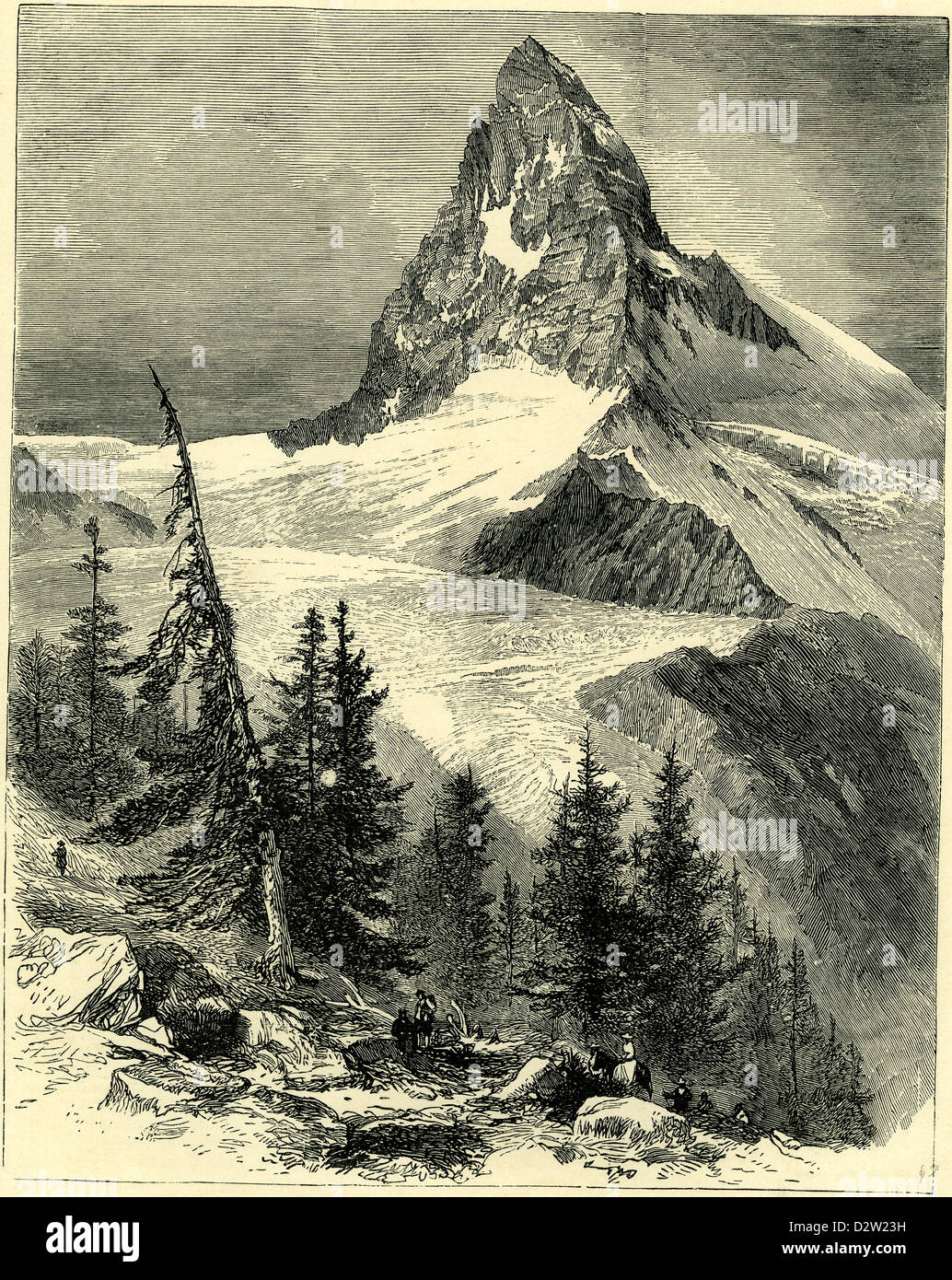 Matterhorn Mountain Drawing