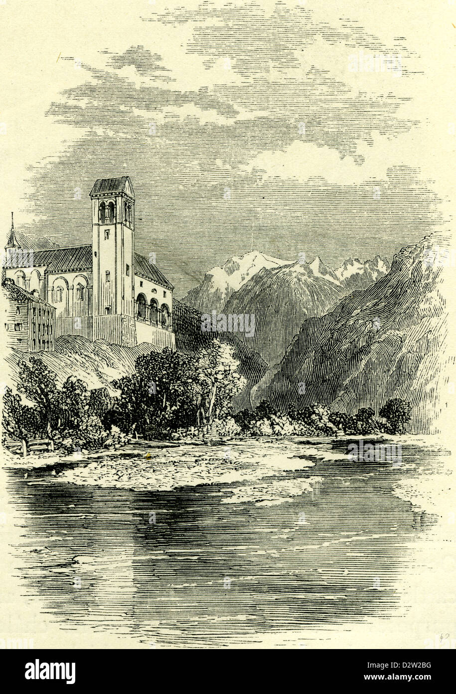 VISP AND VALLEY OF ZERMATT Switzerland Stock Photo - Alamy